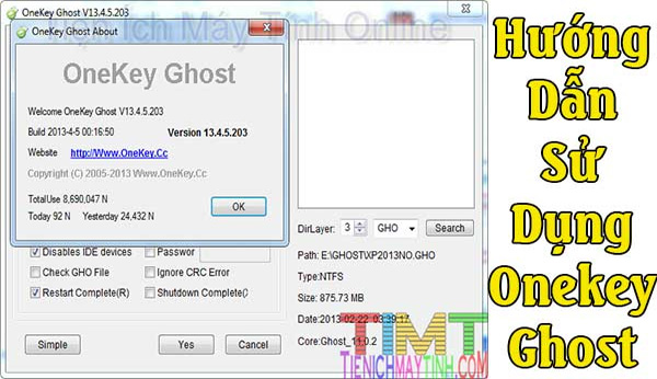 Hướng dẫn sử dụng Onekey Ghost để ghost windows nhanh chóng - Kenh76.net